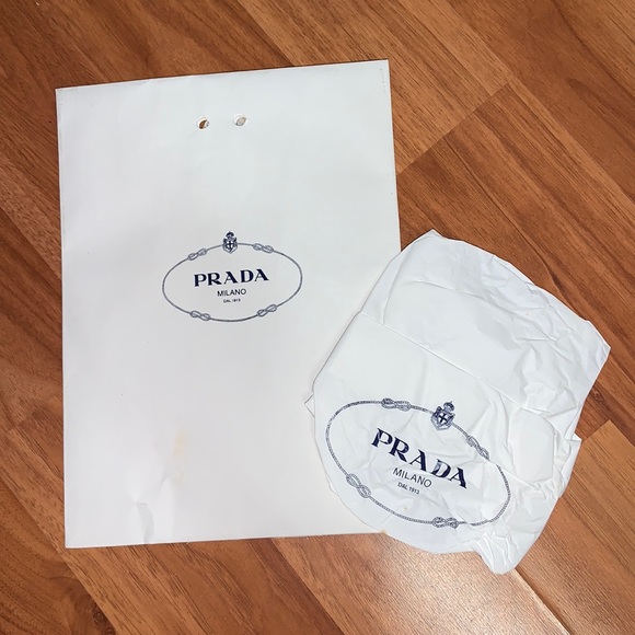 Prada | Bags | Prada Paper Envelope With Ribbon And Tissue | Poshmark
